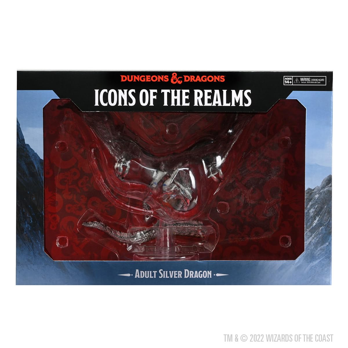 WizKids D&D Icons of The Realms: Adult Silver Dragon