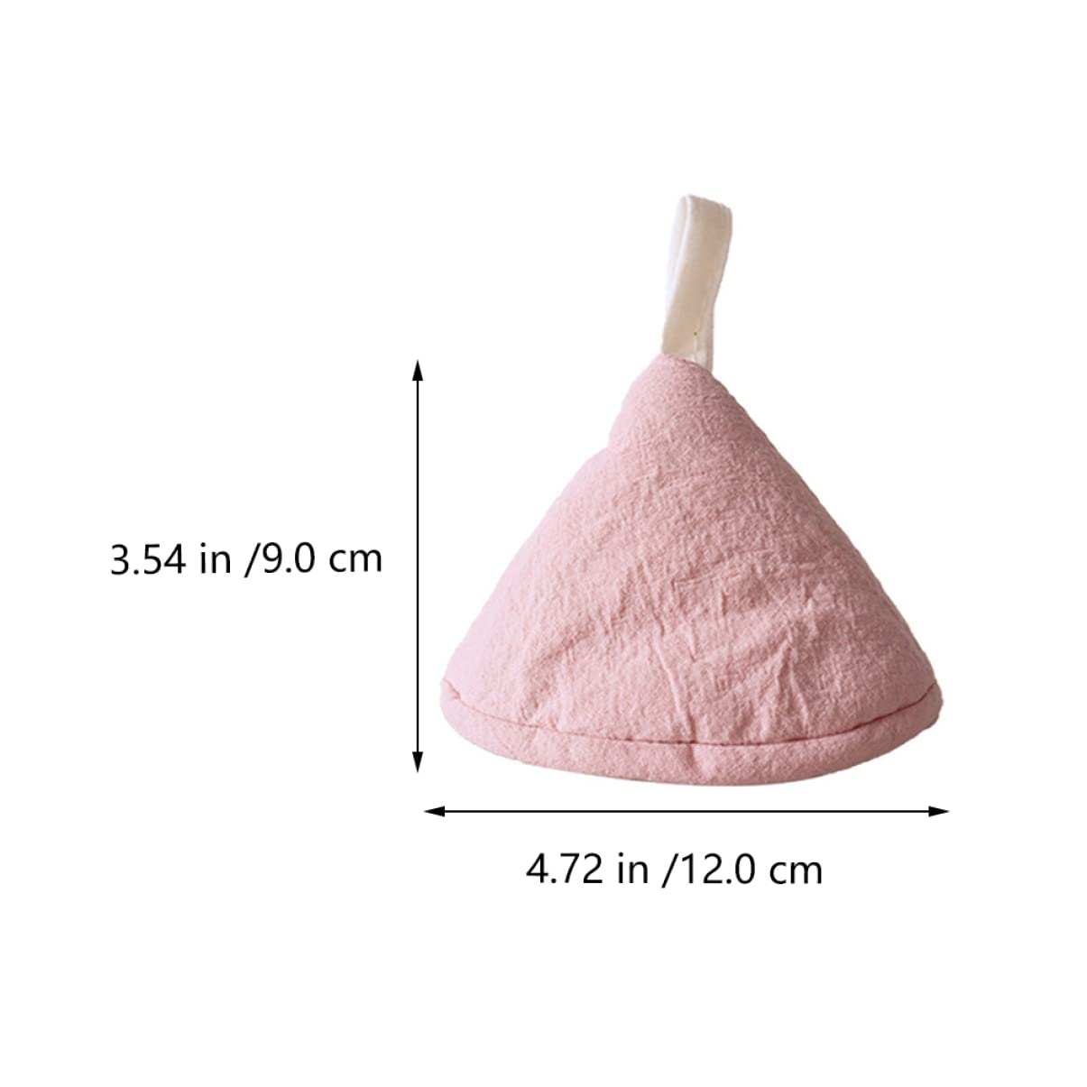 Cabilock 8 Pcs Plain Fabric Pot Cap Pot Handle Sleeve Triangle Pan Knob Cover Pot Handle Holder Cookware Handle Pot Knob Cover Cotton Pan Handle Pot Side Handle Cover Cloth Barbecue Collet