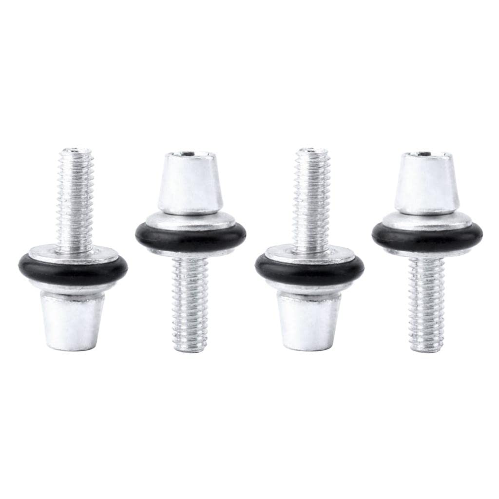 barenx 4Pcs Aluminum Alloy Road Bike Fixed Gear V/C Brake Caliper Screws M6