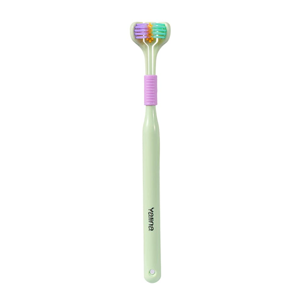 Chanshi 3 Sided Toothbrush for Adults, Triple-Angle Tooth-Hugging Deep Cleaning Soft Bristles Tooth Brush, Toothbrushes All Sides Cleaning Oral Care Products