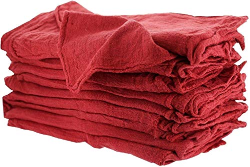 MHF Aprons Shop Towels Red-Commercial/Industrial B Grade -1000 Pieces -New 100% Cotton