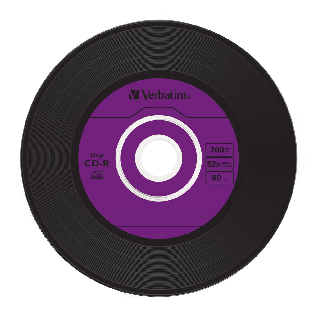 Verbatim 43426 52x Vinyl CD-R - Slim Case 10 Pack