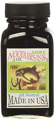 Noodler's Ink Fountain Pen Bottled Ink, 3oz, Army Green
