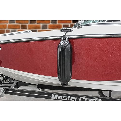 Extreme Max 3006.7384 BoatTector Inflatable Fender Value 4-Pack - 6.5" x 22", Black