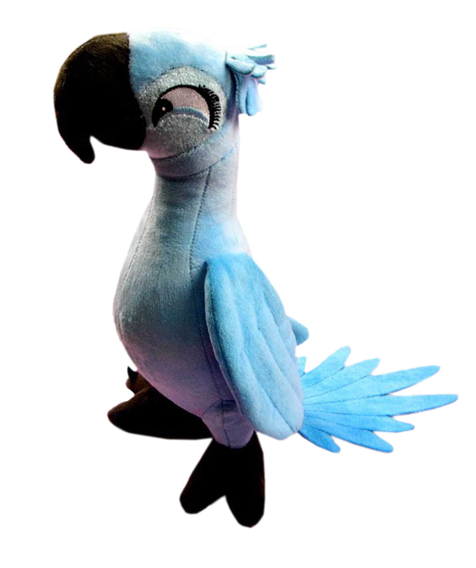 Muaquata Blue Parrot with Flower Stuffed Animal Plush Toy (Blue Parrot with Flower)