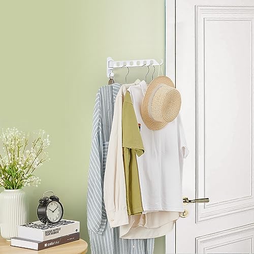JOOM Laundry Drying Rack Wall Mounted Clothes Drying Rack Clothes Hanger White