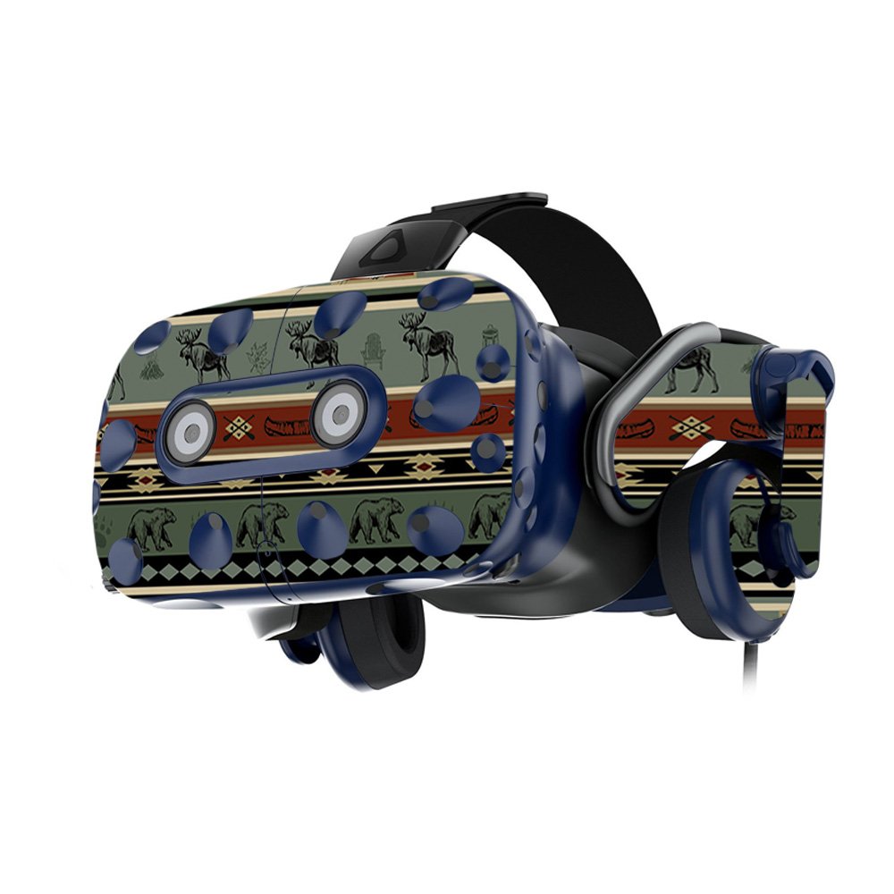 MightySkins Skin Compatible with HTC Vive Pro VR Headset - Cabin Stripes | Protective, Durable, and Unique Vinyl Decal wrap Cover | Easy to Apply, Remove, and Change Styles | Made in The USA
