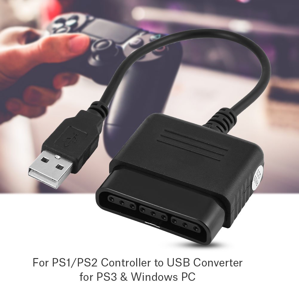 Socobeta USB Adapter Converter Compatible with Playstation1/2 Controller PS1 PS2 to PS3 PC