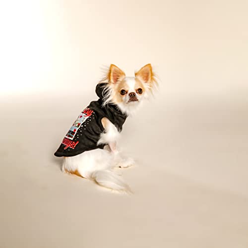Doggy Parton Black Happy Dollydays Hoodie for Pets, Large