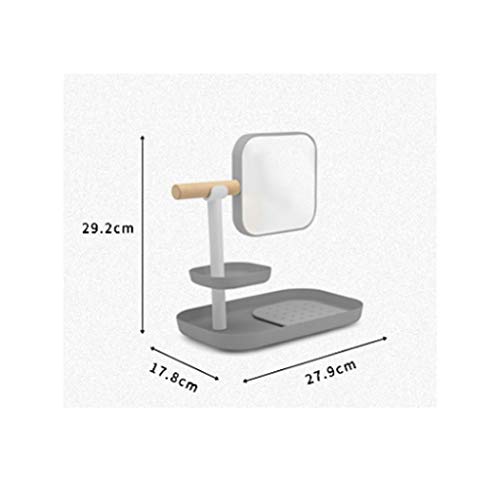 COTCLO Makeup Mirror-Ideas in Life Make up Mirrored Jewelry Cabinet Mini Table Tilting Jewelry Organizer/a