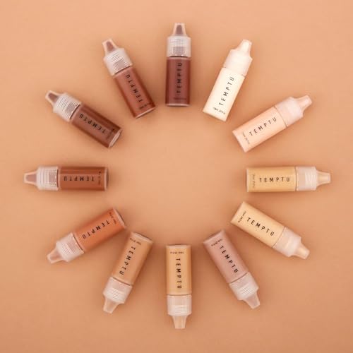 TEMPTU S/B Silicone-Based Airbrush Foundation: Professional Long-Wear Liquid Makeup, Sheer To Full Coverage For A Hydrated, Healthy-Looking Glow & Luminous, Dewy Finish On All Skin Types, 004 Sand, 1 Fl Oz