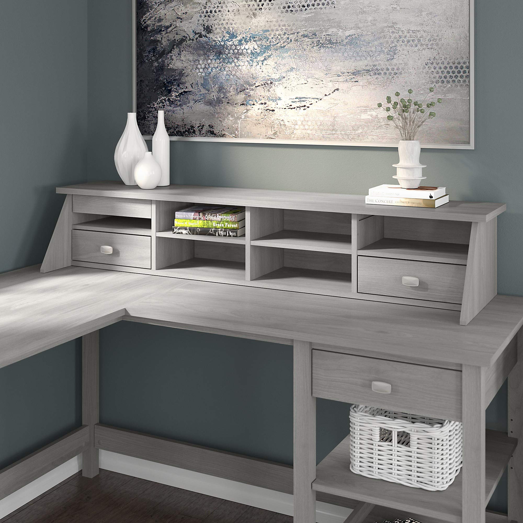 Bush Furniture Broadview Desktop Organizer, Modern Gray