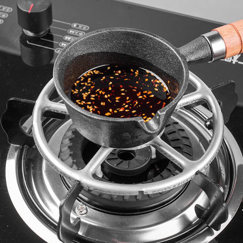 Cabilock Cast Iron Pot Pasta Pot Cast Iron Pot, Baking Heating Holder Cheese Heating Pot Kitchen Butter Heating Pot 1 Pc Butter Cast Iron Pot Pasta Pot