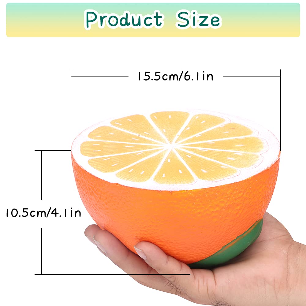 Half Watermelon Jumbo Squishies Fidget Toys, Sensory Push Bubble, Slow Rising Squishy Toys Galaxy Starry Packs Scented Squishy Squeeze Toy Stress Reliever Gift