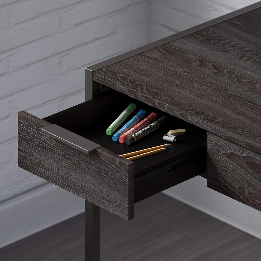 Bush Furniture Office by Kathy Ireland Atria 60W x 30D Writing Desk with Drawers