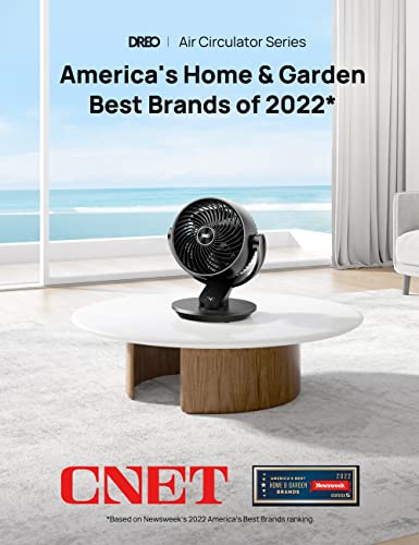 Dreo Tower Fan 42 Inch, Cruiser Pro T1 Quiet Oscillating Bladeless Fan with Remote, 6 Speeds, 4 Modes & Table Fans for Home Bedroom, 9 Inch Quiet Oscillating Floor Fan with Remote, Air Circulator