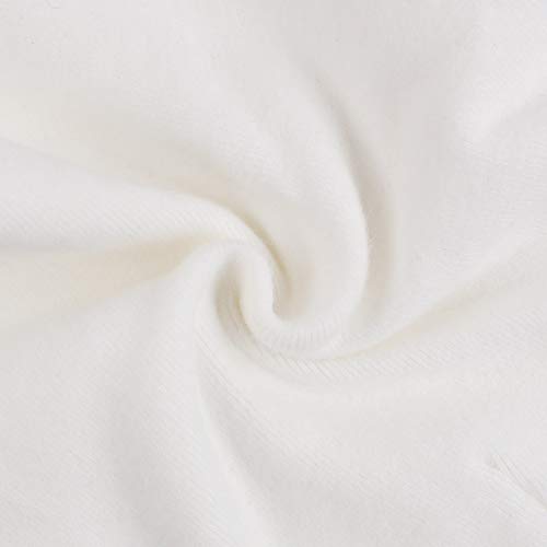 Duoyeree Baby Hat Newborn Hat Adorable Cotton Bear Ear Beanie Cap for Infant Girl Boy 0-6 Months, White
