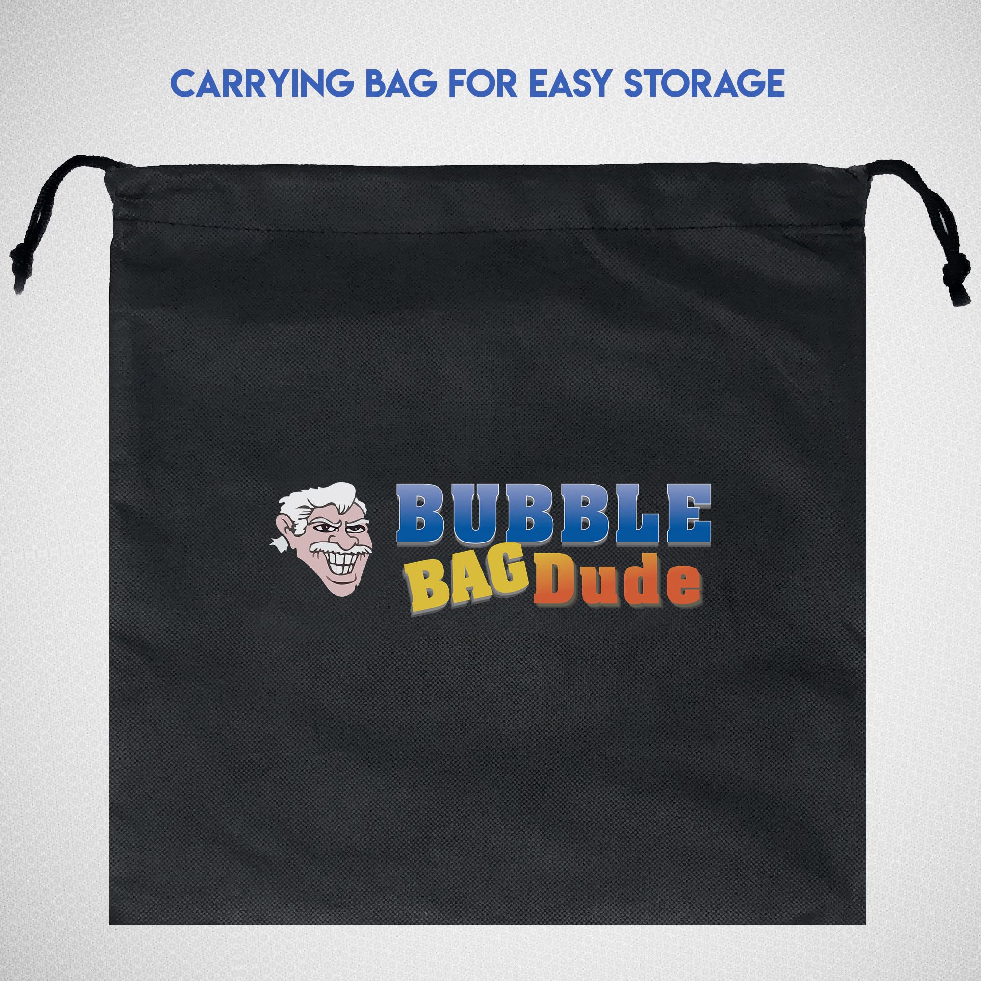 BUBBLEBAGDUDE Bubble Bags 5 Gallon 4 Bags Set - Herbal Ice Bubble Bag Essence Extractor Kit - Plant & Herb Extraction Bubble Bags with 10 x 10β Pressing Screen & Storage Bag (220 to 25-Micron Bags)