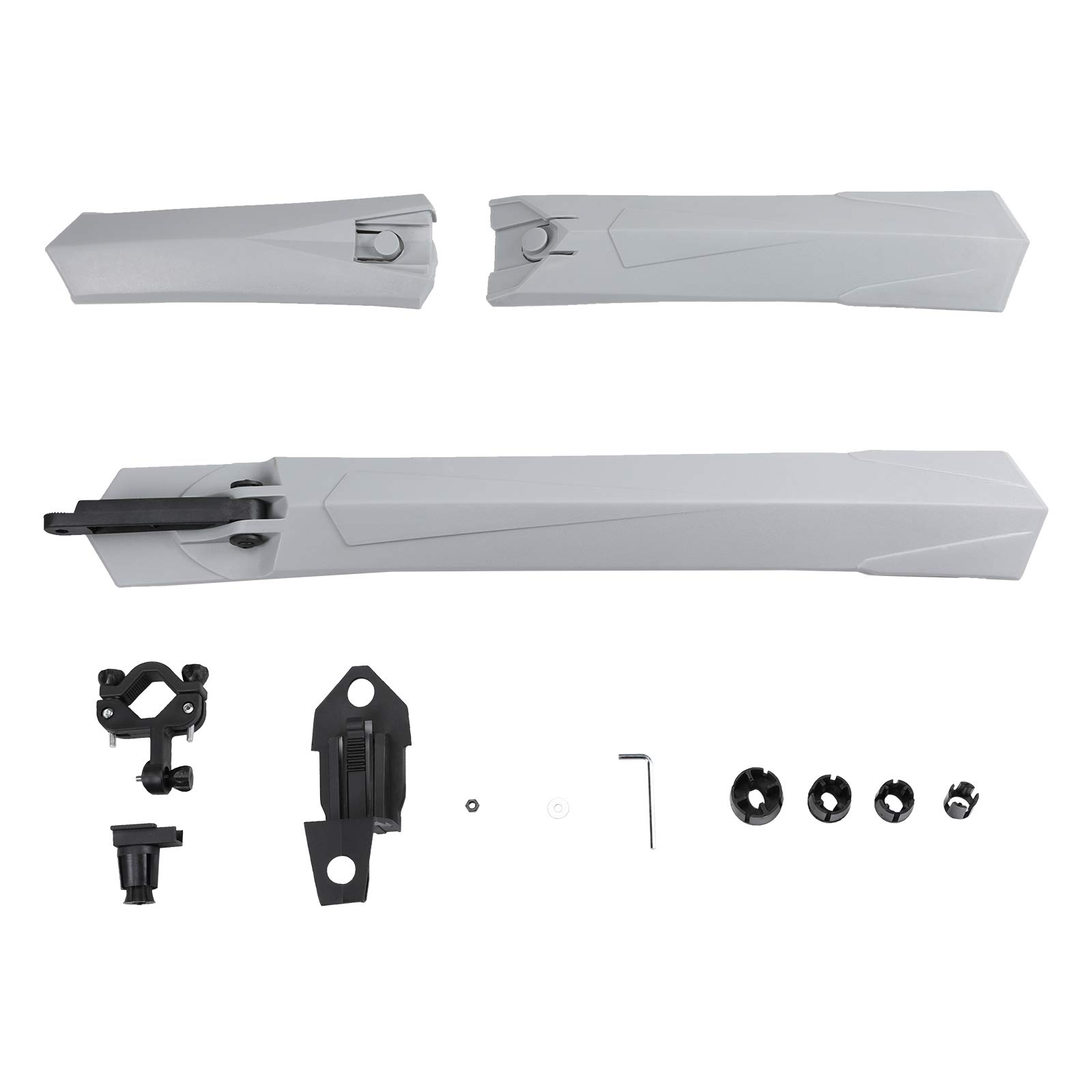BFVV Adjustable Bike Fenders Front/Rear Bicycle Mudguard Set fits for 20-26" MTB