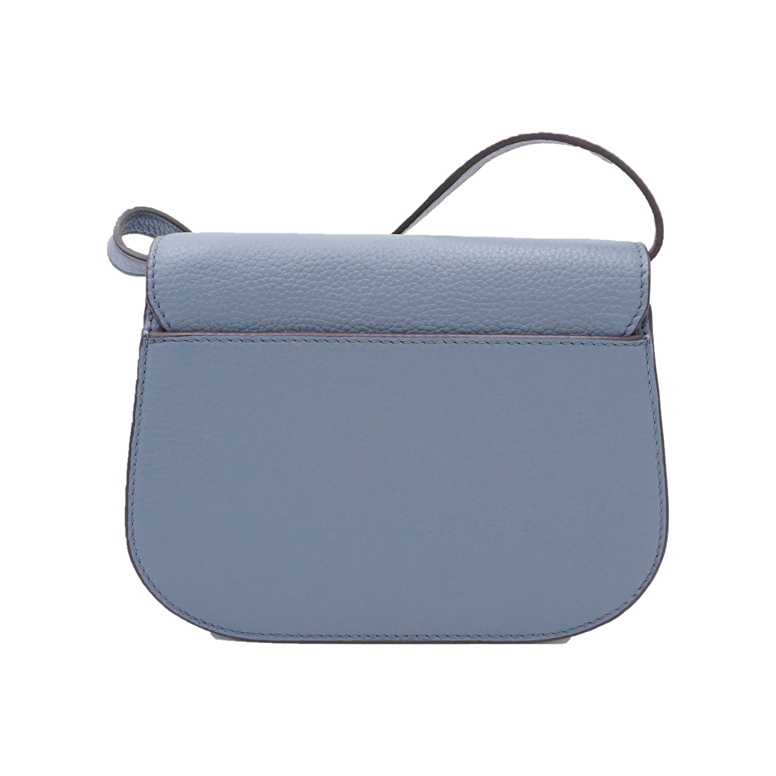 Tory Burch 86838 Brunnera Blue With Gold Hardware Women's Britten Small Saddle Bag