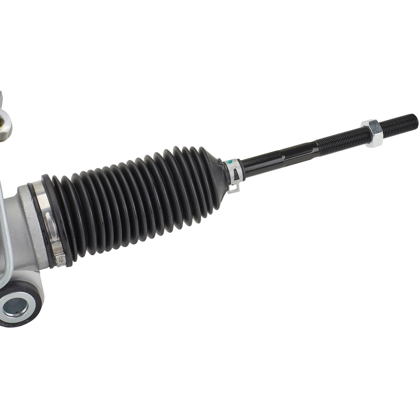 Mustang II Power Steering Rack & Pinion w/Offset Bushings, 82-88 T-bird Design, AN-6 Fittings, 3/4"-36 Spline Input, Compatible with Original & Aftermarket Crossmembers, 15:1 Ratio