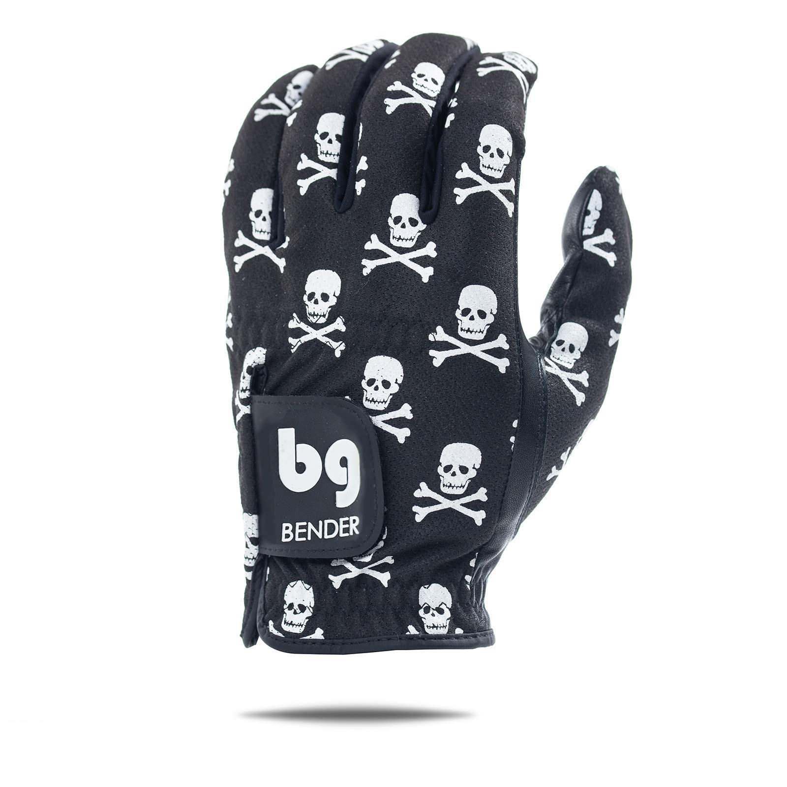 BG Bender Golf Glove | Wear On Left | (Crossbones, Mens Small)