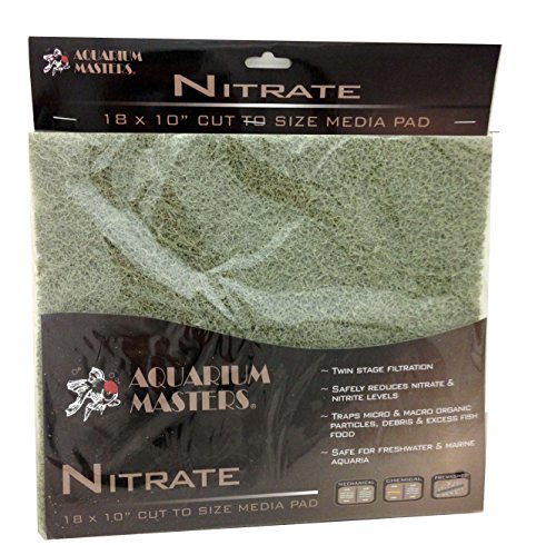 Professional Nitrate Remover Pad, 18 Inch by 10 Inch for Fresh Water & Saltwater Aquariums, Aquaculture, Terrariums & Hydroponics - Sold by Pidaz