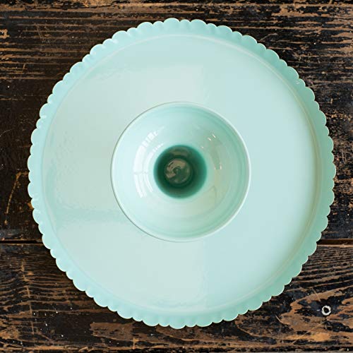 Now Designs Tin Cake Stand, Aqua