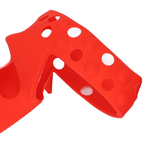 VR Joystick, Controller Grip Cover Antislip Silicone Adjustable Comfortable Washable Sweatproof for Quest 2(red)