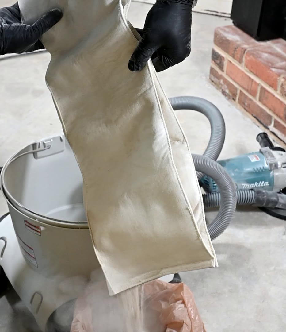 Dust Collection Bag for Stihl SE 61 & SE 62, Stanley, Porter-Cable vacuum cleaners. Reusable.