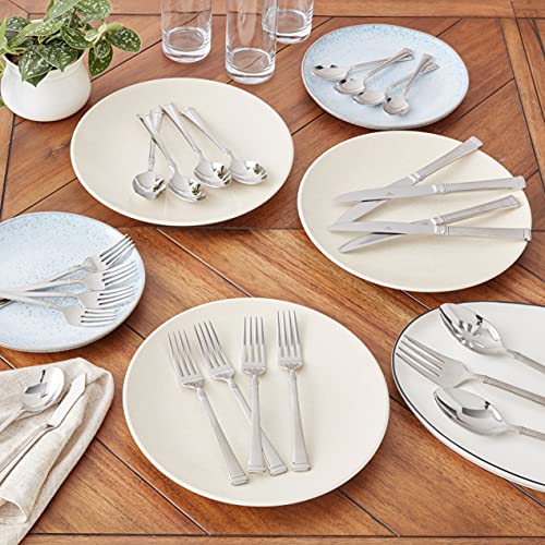 Mikasa Harmony 45-Piece 18/10 Stainless Steel Flatware Set with Serving Utensil Set, Service for 8