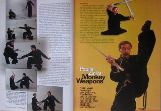 November 1999 Inside Kung Fu Magazine Paulie Zink Cover