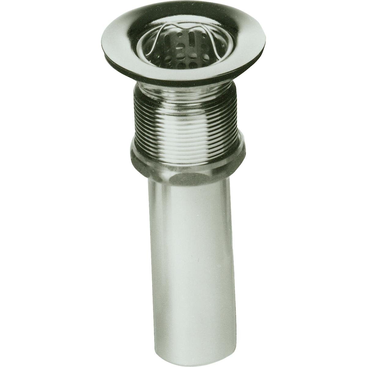 Elkay LK36 2" Drain Fitting with Nickel Plated Brass Body and Deep Stainless Steel Strainer Basket