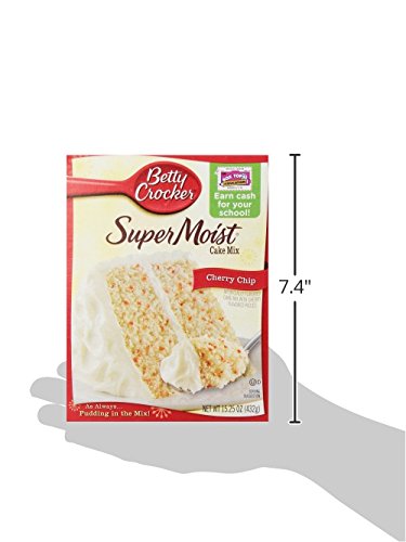 Betty Crocker Delights Super Moist Cherry Chip Cake Mix, 15.25 oz.