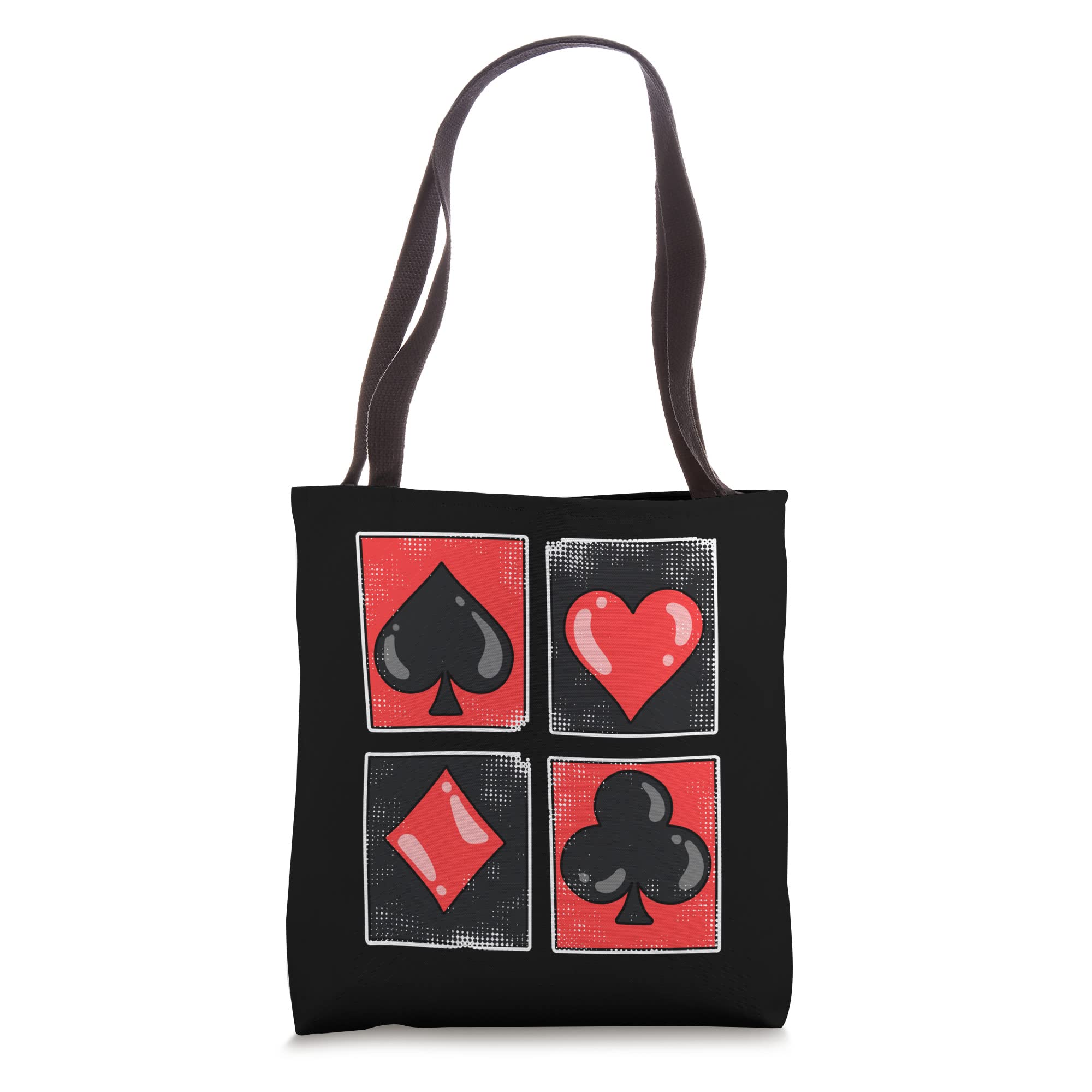 Lucky Playing Cards Full Hand Gambling Gamble Risk Casino Tote Bag