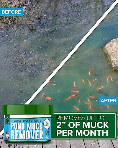 ProSpring Labs Pond Sludge Remover - Muck Away for Ponds | Pond Muck and Sludge Remover | Pond Muck Remover | Pond Cleaner