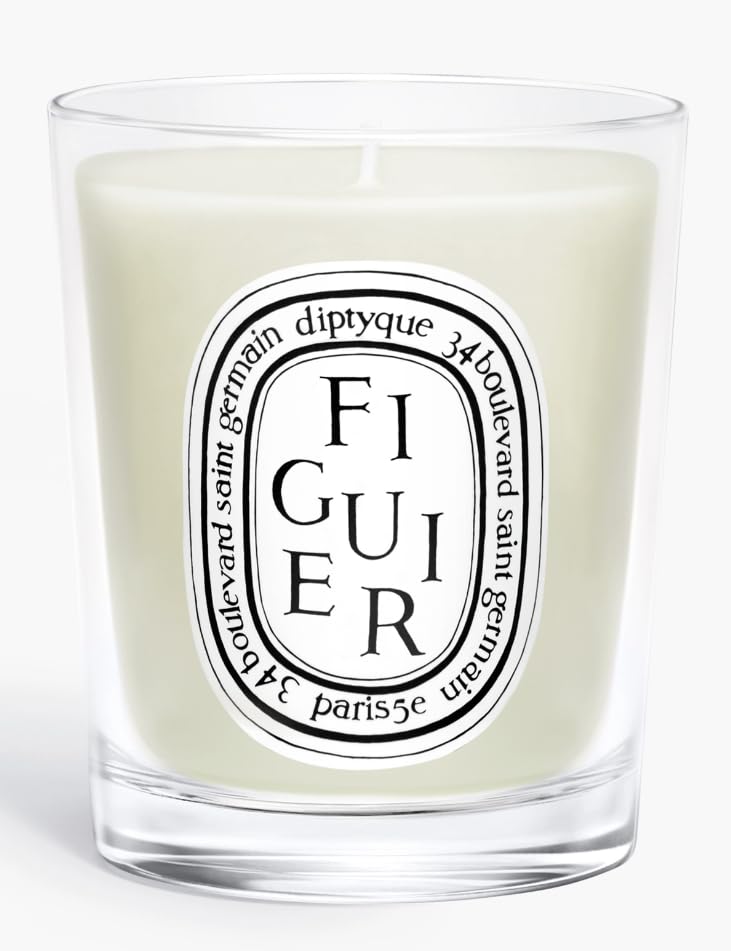 DIPTYQUE Baies Roses & Figuier Scented Candle 3 Piece Set 70 Grams Each Gift Boxed, White