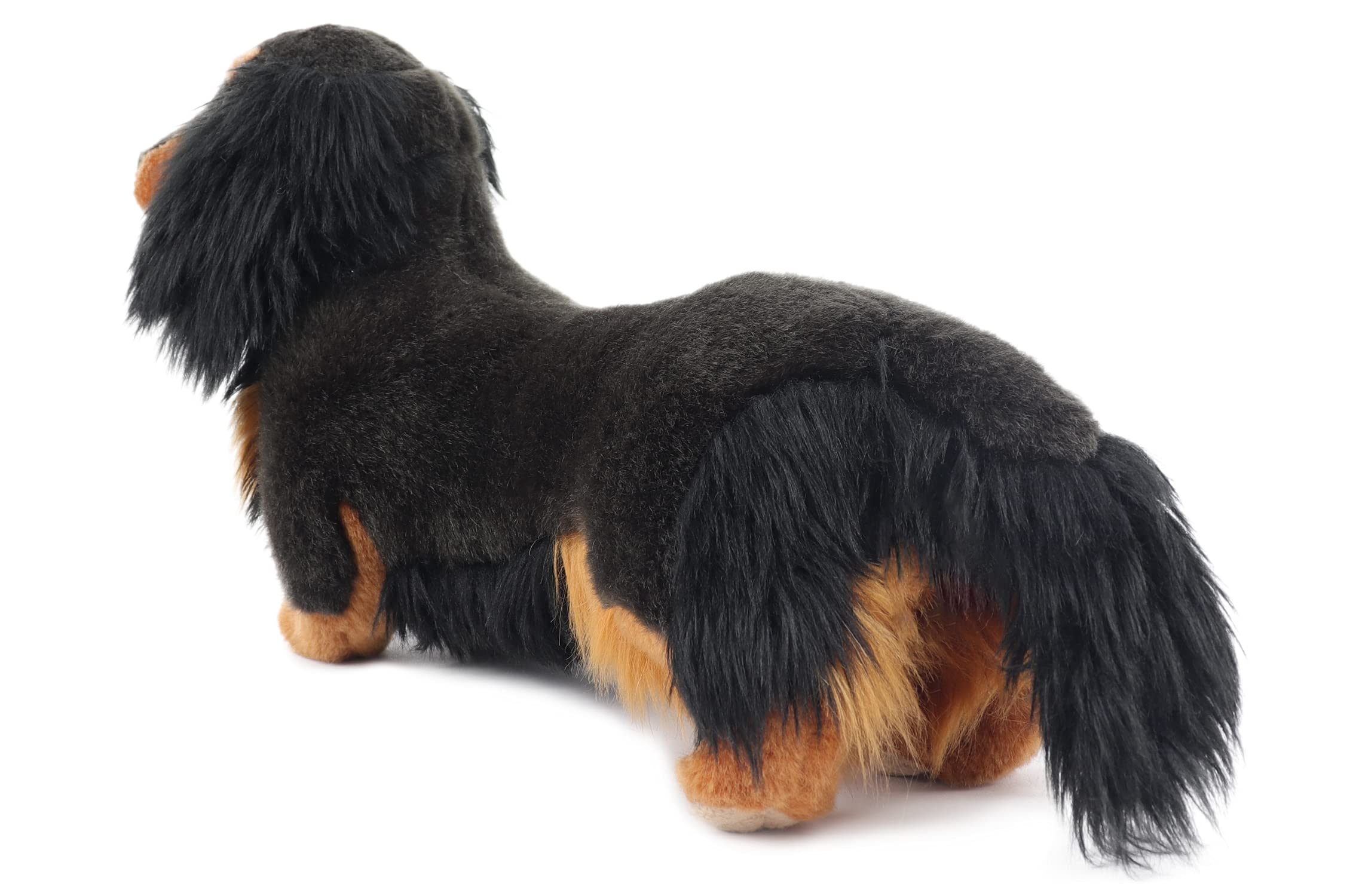 MY DOG Mini - Dachshund Longhair - Premium Dog Stuffed Animal - Lifelike & Realistic