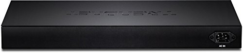 TRENDnet 28-Port Web Smart Switch, 24 x Gigabit Ports, 4 x 10G SFP+ Slots, High Speed Network Uplinks, 128 Gbps Switching Capacity,1U Rack Mountable,Lifetime Protection, Black, TEG-30284