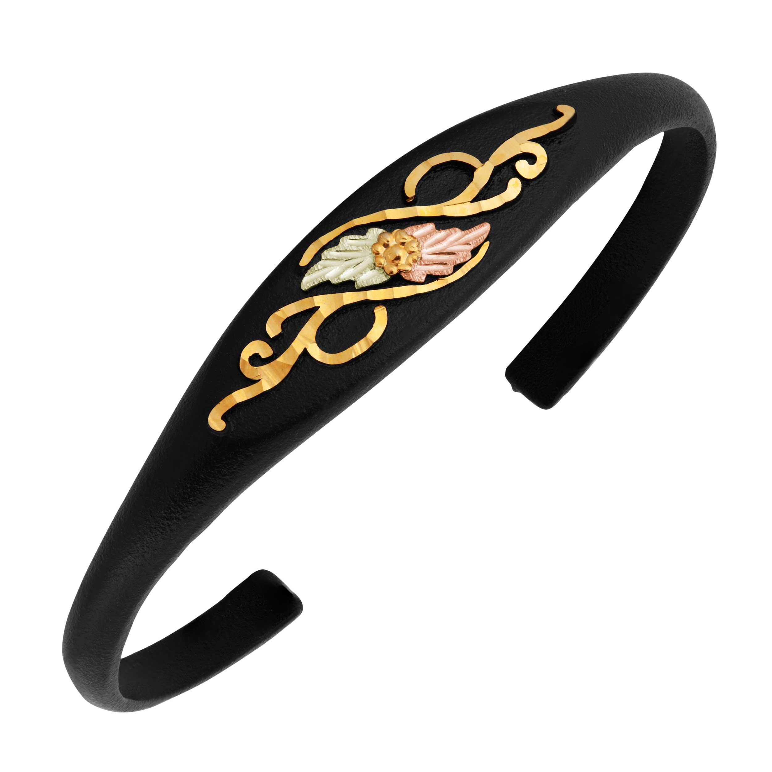 Black Hills Gold Black Cuff Bracelet