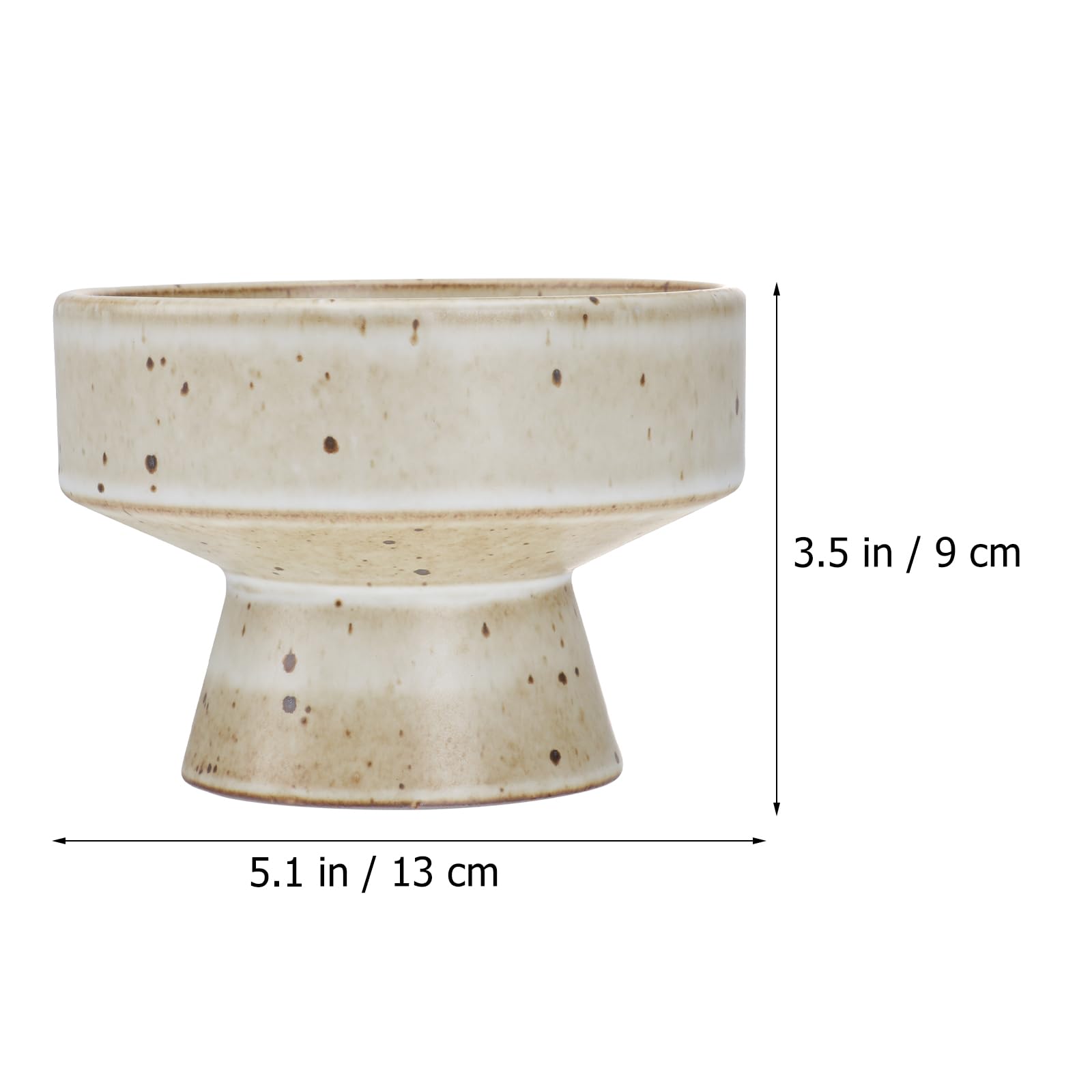 Cabilock Ceramic Pedestal Fruit Bowl Decorative Fruit Bowl Holder Dessert Display Stand for Kitchen Counter Centerpiece Table Decor Serving Fruit Tray