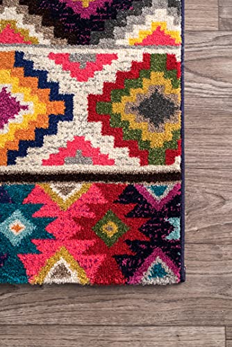 nuLOOM Lizmar Retro Runner Rug, 2' 5" x 8', Multi
