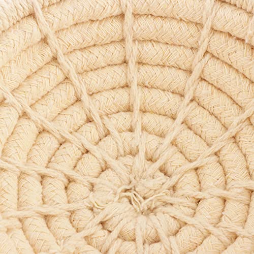 DQITJ Bird Breeding Nest Canary Finch Parrot Weave Cotton Rope Nest Cage Perch Hatching House (5.2 inch)