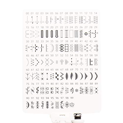 Janome JW8100 Fully-Featured Computerized Sewing Machine with 100 Stitches, 7 Buttonholes, Hard Cover, Extension Table and 22 Accessories