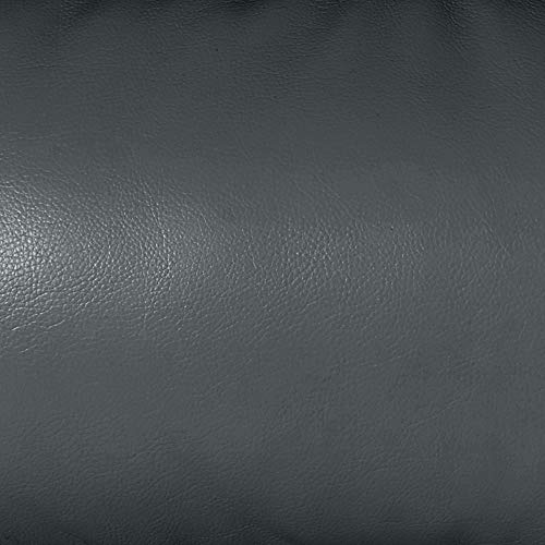 Homelegance Darwan 88" Leather Gel Double Reclining Sofa, Dark Gray