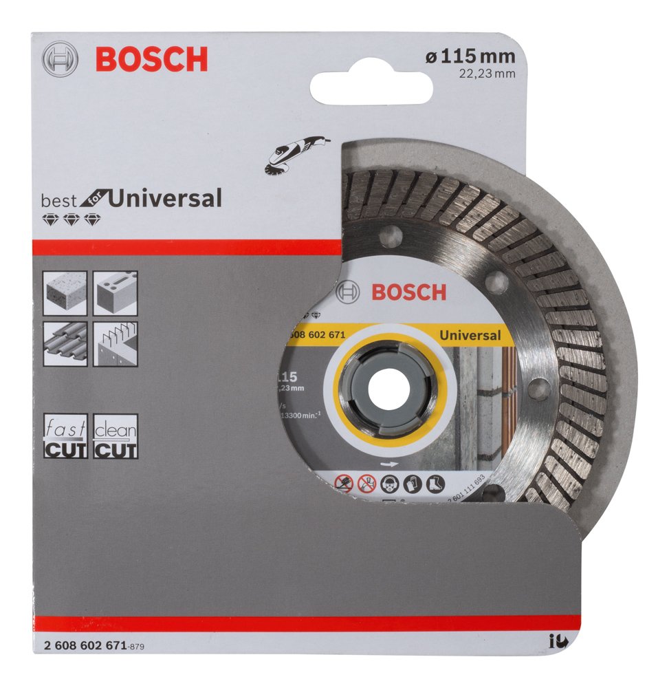 Bosch Professional 2608602671 Diamond Cutting disc Best for Universal Turbo