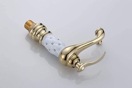 Faucet Household Sink Faucet Kitchen Faucet Bathroom Faucet All White Diamond Shaped Copper Hot and Cold Bathroom Under Bathroom Counter Diamond Basin Faucet