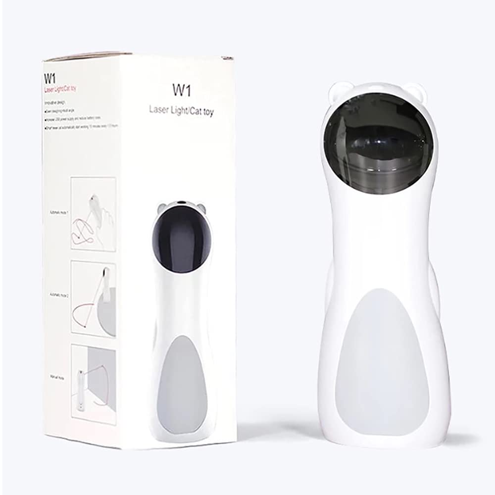 Cat Toys Interactive Electronic, Automatic Cat Toys for Indoor Cats, Kitten Toys for Trainning Exercise USB Charging 360 Degree Rotation Automatic Cat LED Laser Toys .