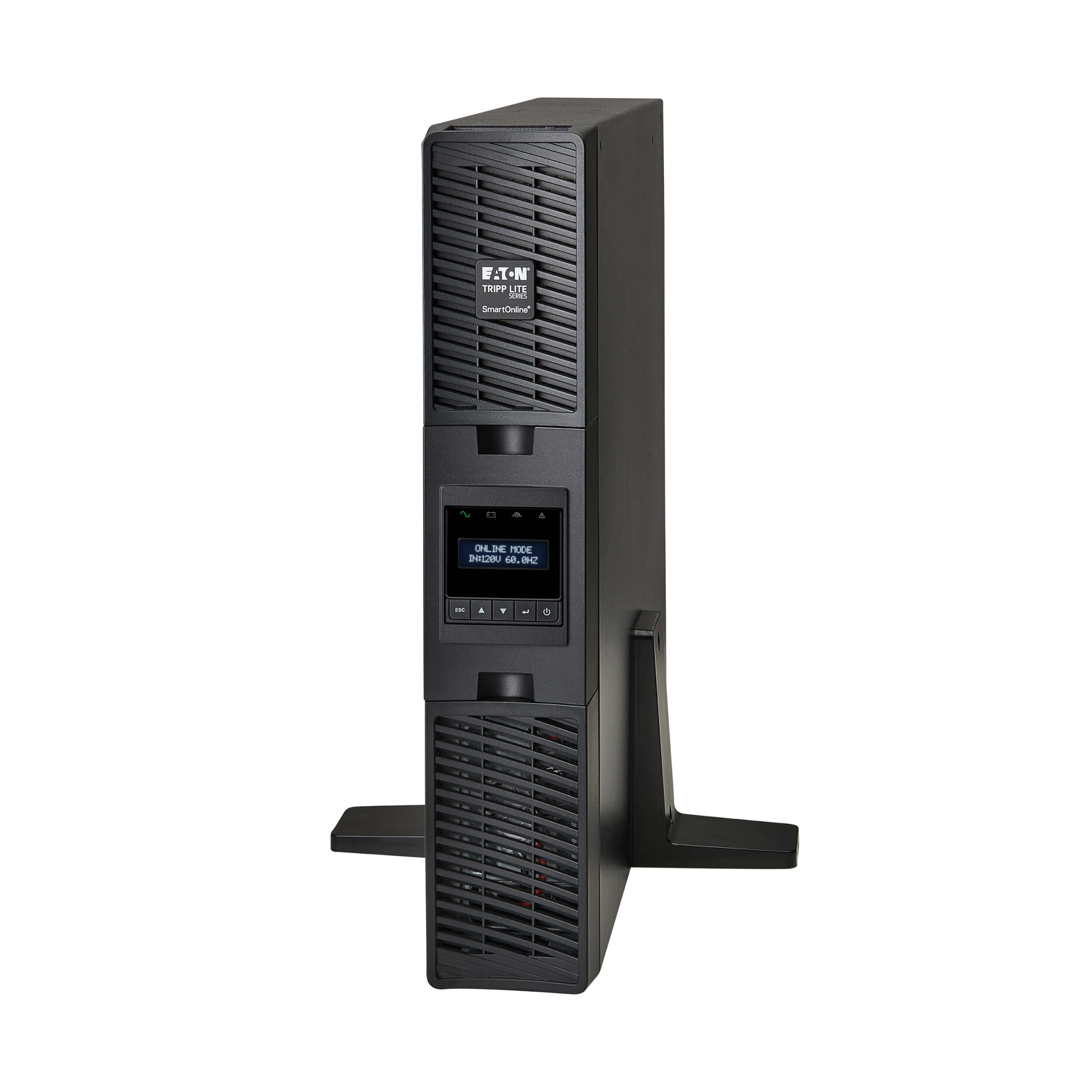 Tripp Lite Eaton Series SmartOnline 1500VA UPS, Pure Sine Wave Double-Conversion, 1350W, 2U Rack/Tower, Extended Run, Network Card Option, LCD, 2 Year Warranty & $250,000 Insurance (SU1500RTXLCD2U)