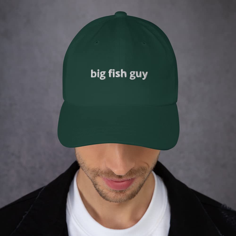 Big Fish Guy Original Dad Hat for Fishermen - Funny Fishing Hat for Men